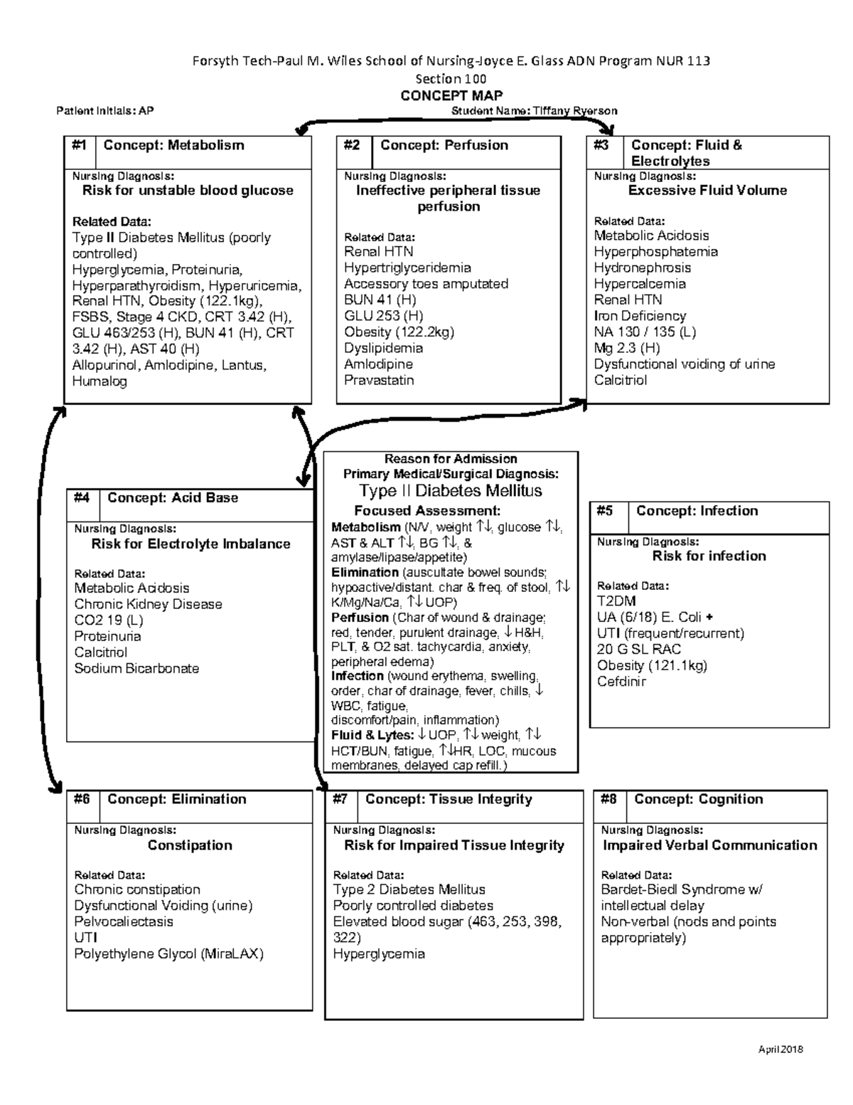 Microsoft Word - Concept Map NUR 113 Section 100 - April 2018 Forsyth ...