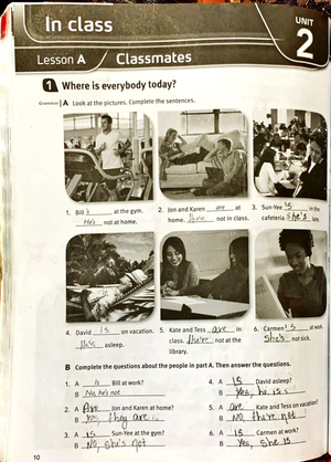 Top notch. Completado - Unit 7 General Test name ...