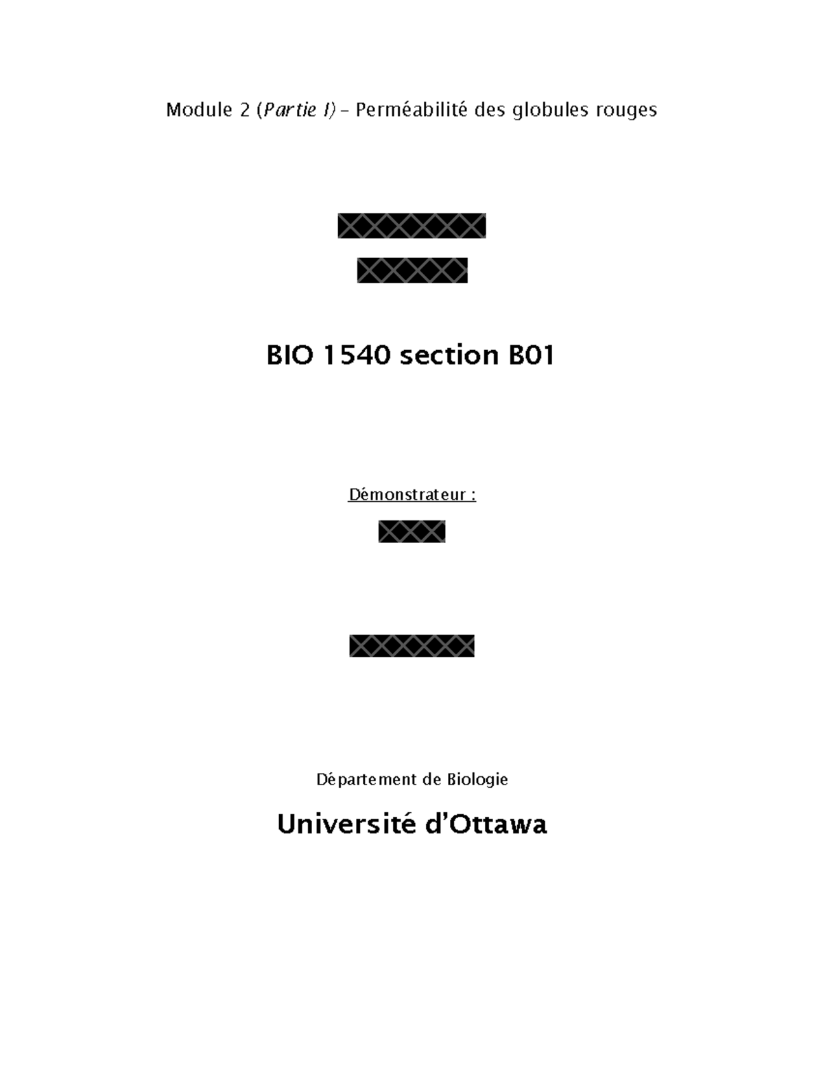 Partie 1 lab 2 - BIo1540 lab 2 - Module 2 (Partie I) – Perméabilité des ...