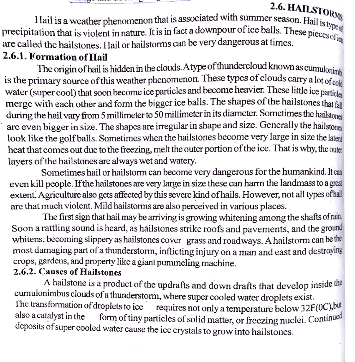 Hailstones - Diaster management - HAILSTORM Hail is a weather ...