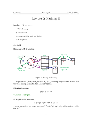 Lecture 20- Dynamic Programming II - Lecture 20: Dynamic Programming II ####### Lecture Overview ...