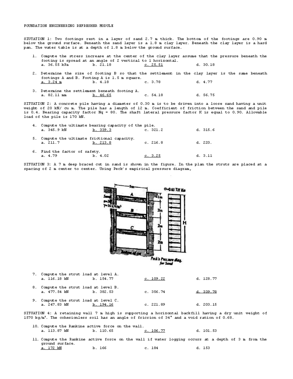 Foundation Engineering Refresher Module - FOUNDATION ENGINEERING ...