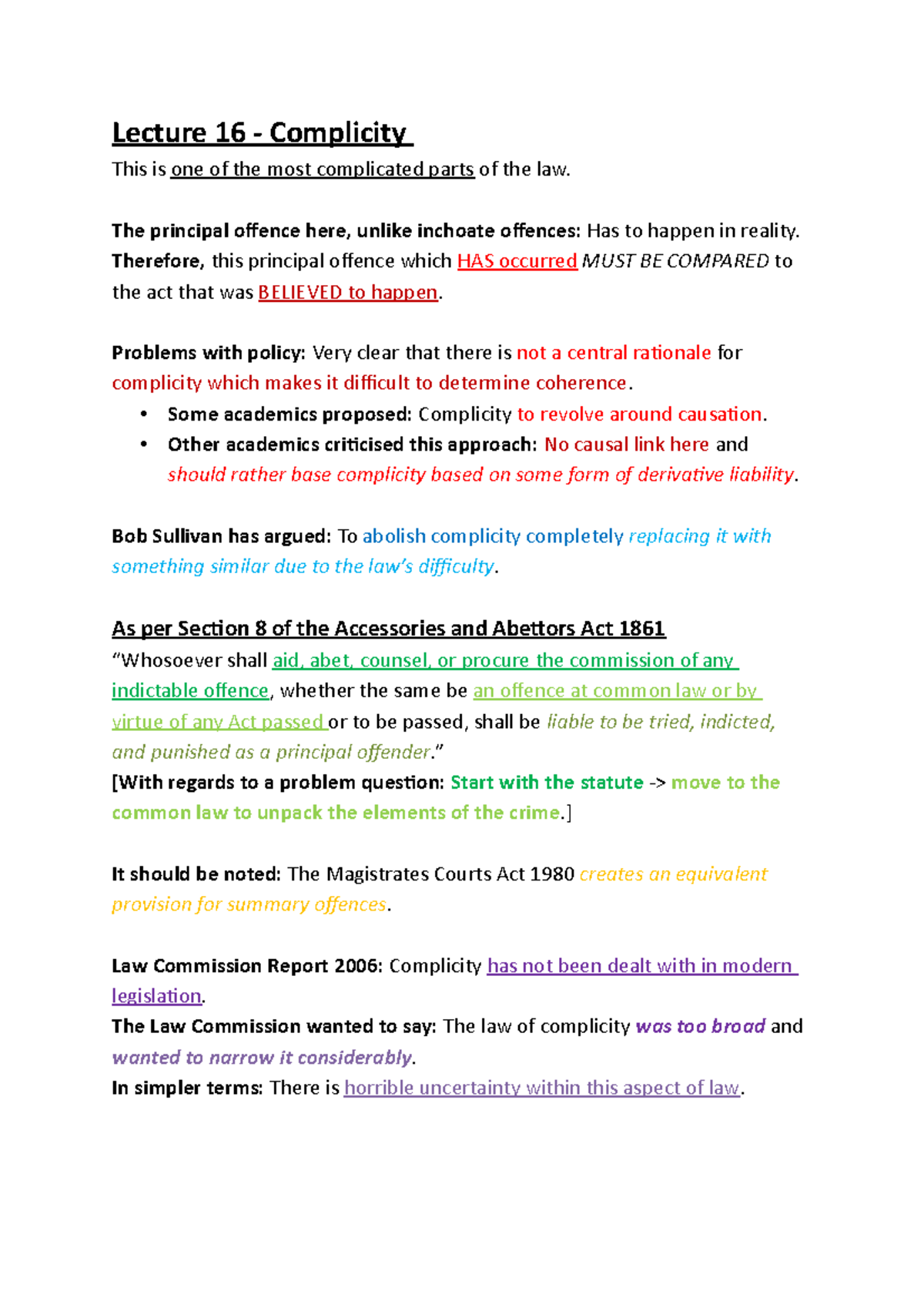 Lecture 16 - Complicity - Lecture 16 - Complicity This is one of the ...