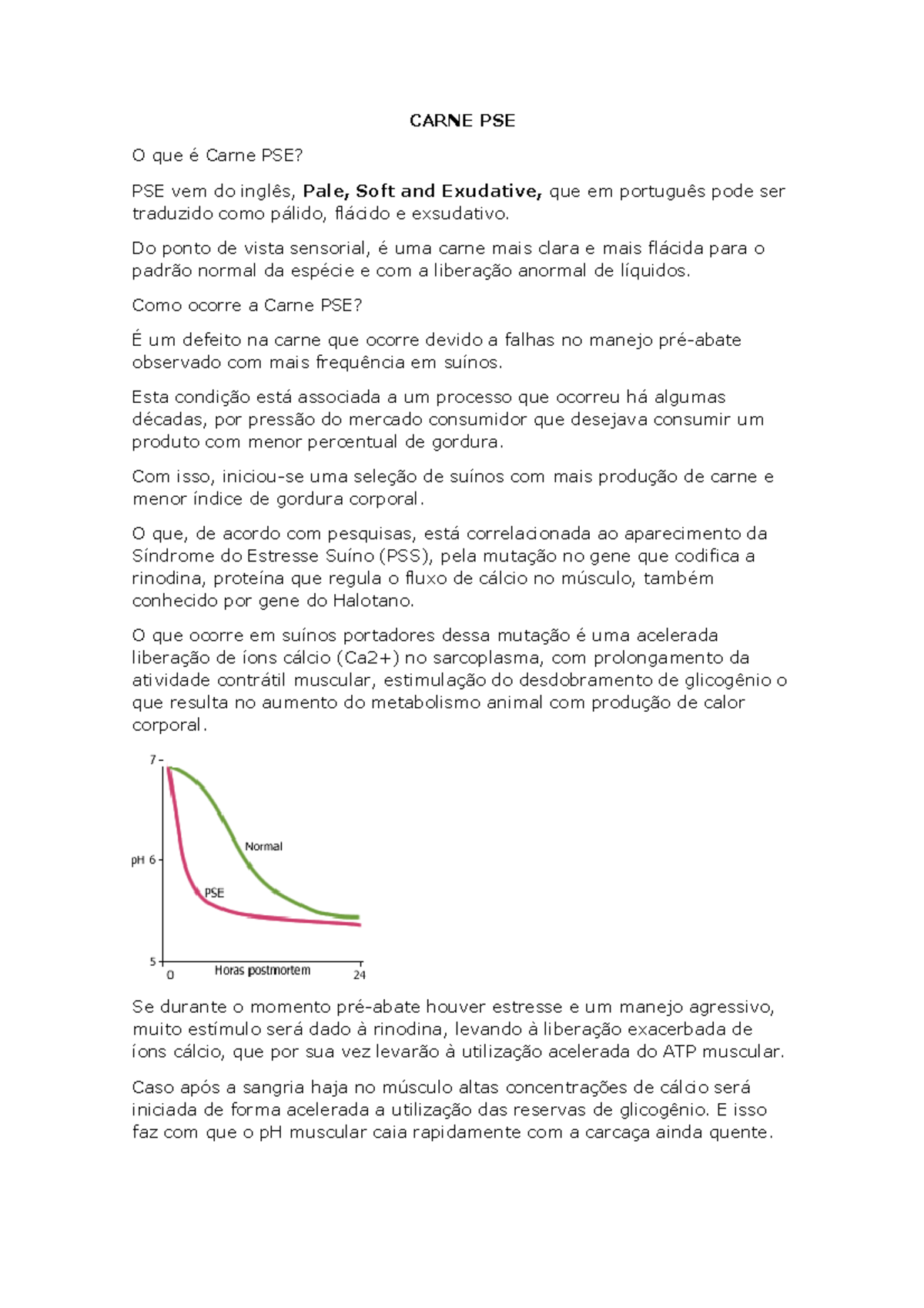 Carne PSE - CARNE PSE O que é Carne PSE? PSE vem do inglês, Pale, Soft ...