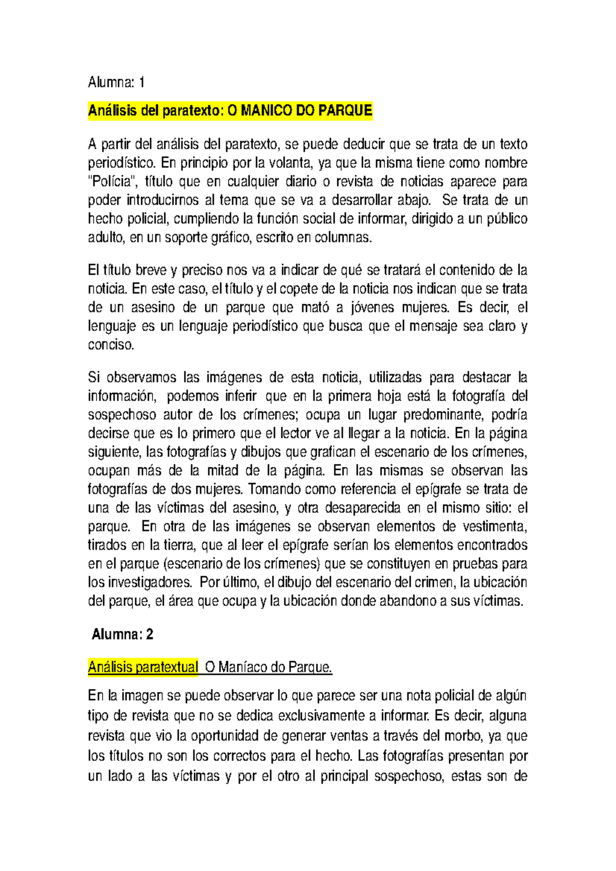 ejemplos de paratextos en portugués 1 para descifrar primer ...