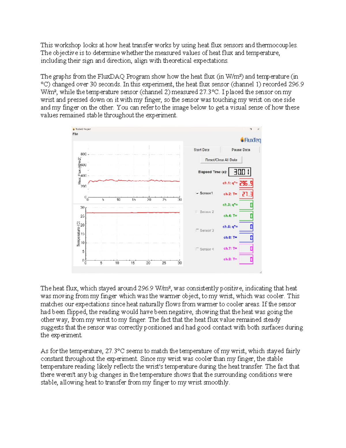Workshop 1 Report - This workshop looks at how heat transfer works by ...