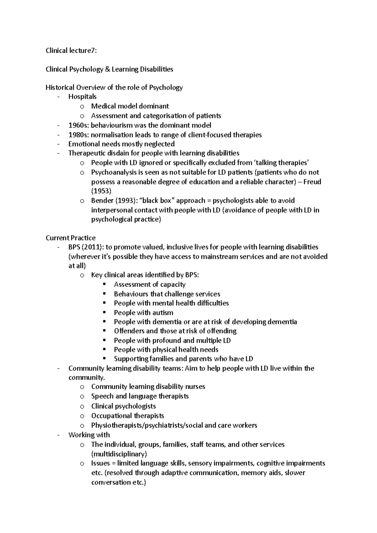 Clinical lecture 7 - Prof Samantha Cartwright-Hatton - Clinical ...