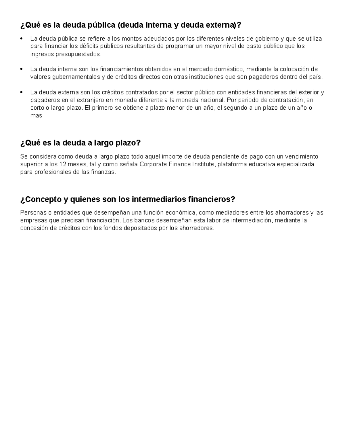 Qué es la deuda pública - ¿Qué es la deuda pública (deuda interna y ...