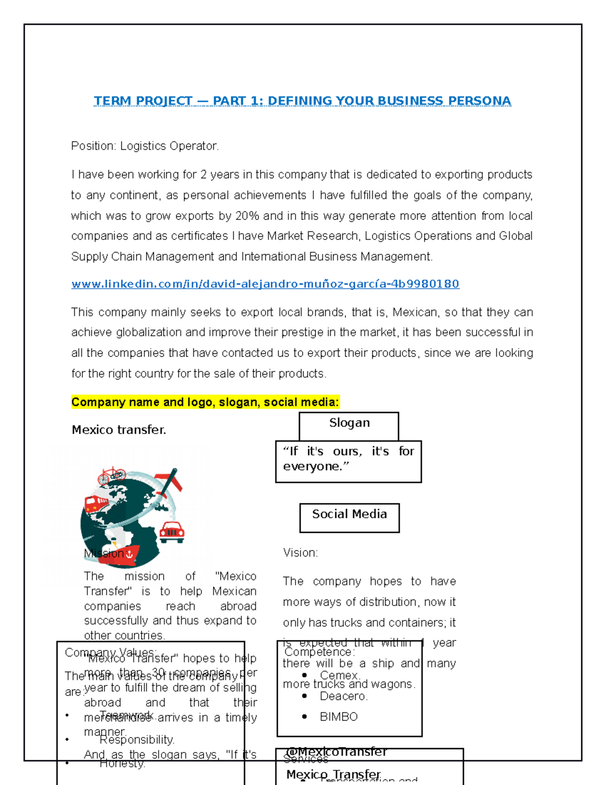 Term project part 1 para entregar tecmilenio semestre - TERM PROJECT ...