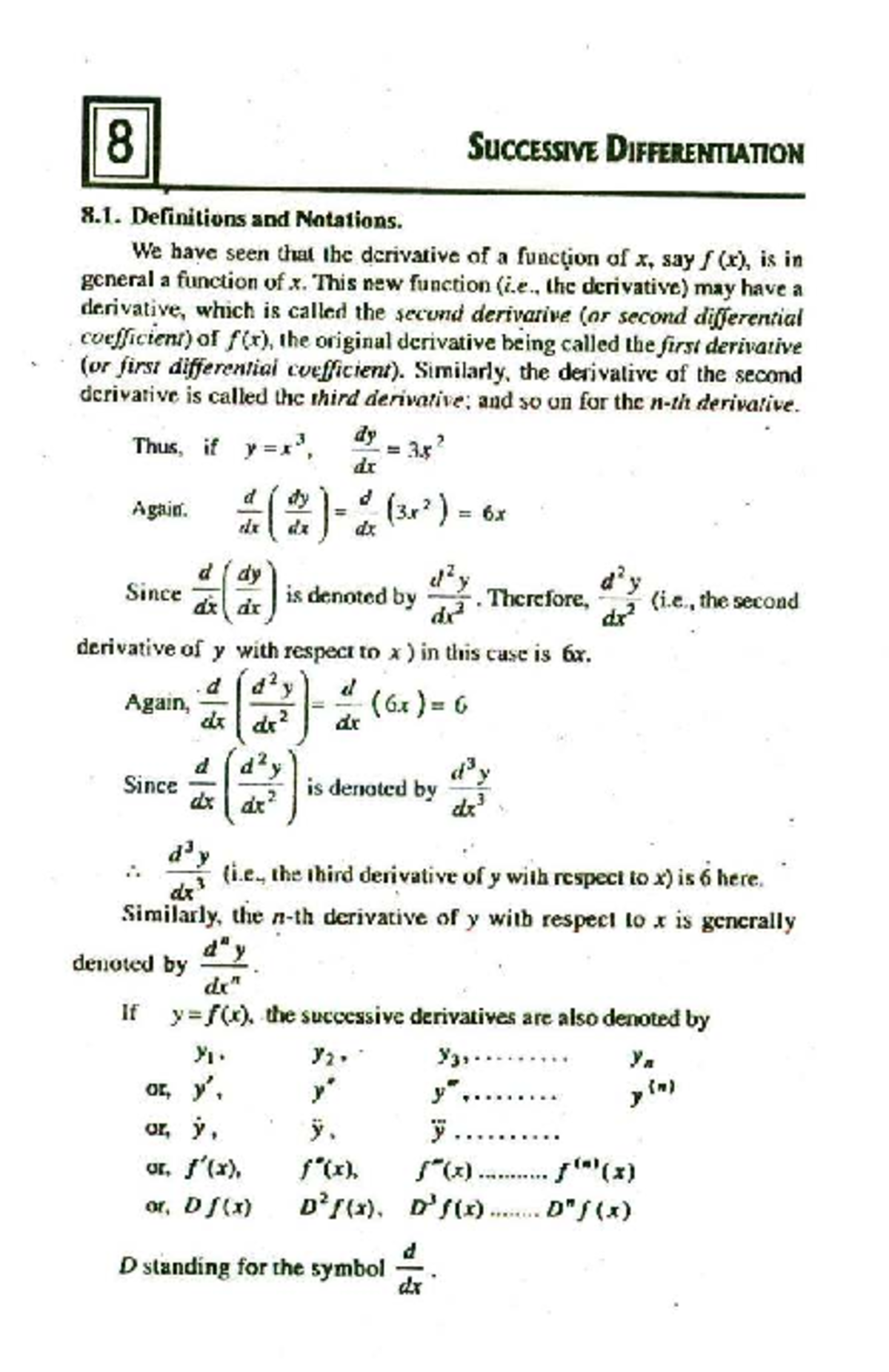 Differential calculus das mukherjee - [I1i SucassivE Definitions and ...