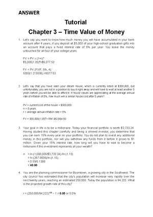 Financial Statement Analysis For Principle of Finance I (FIN) for ...