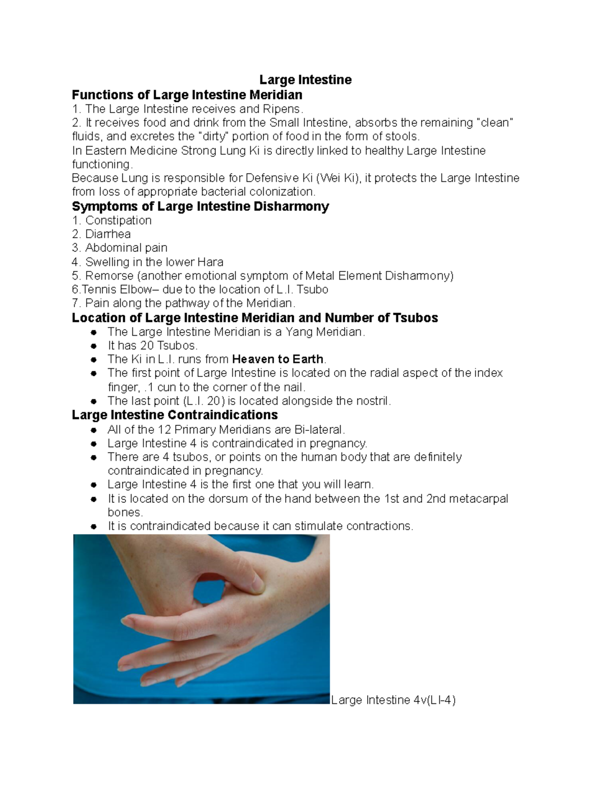 Eastern Lecture 13 - Large Intestine - Large Intestine Functions of ...