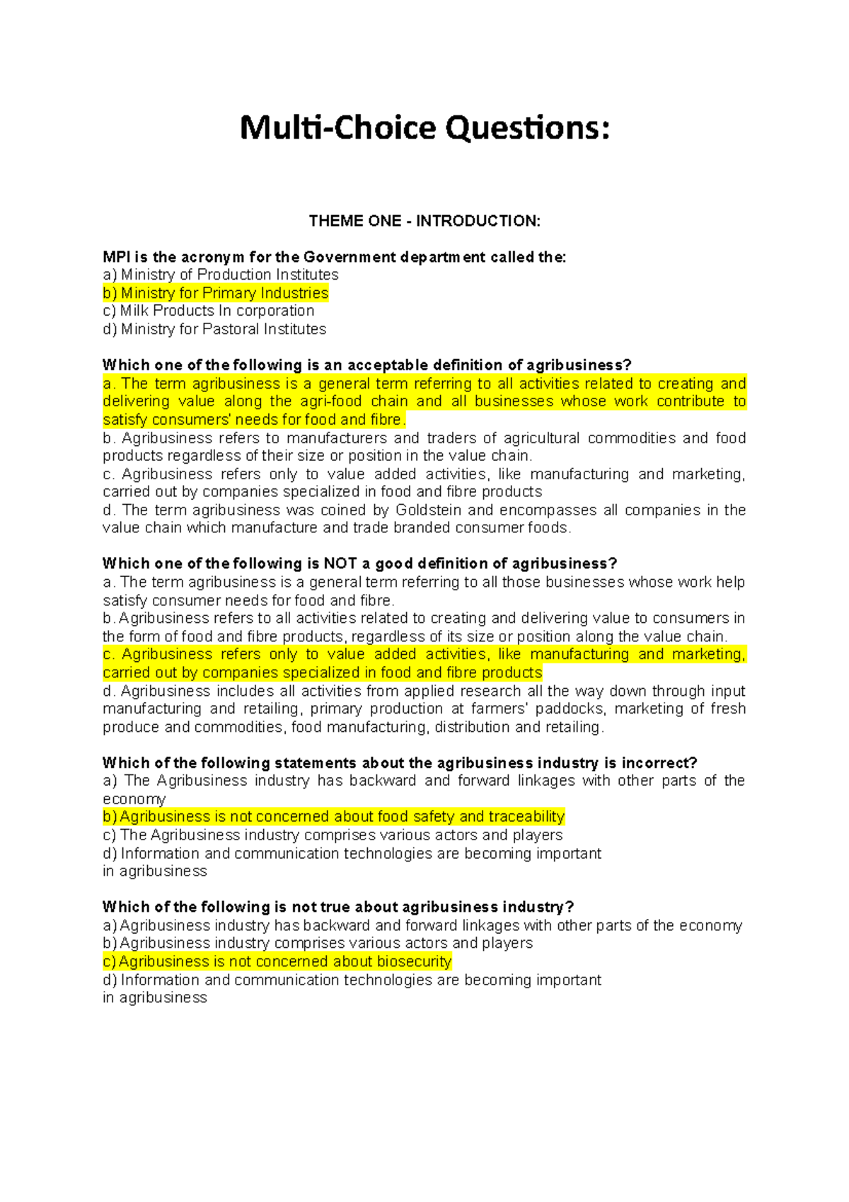 Exam November 2017, questions and answers - Multi-Choice Questions ...