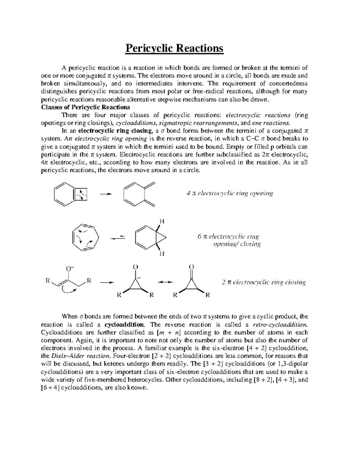 Pericyclic Reactions-final-converted - Pericyclic Reactions A ...