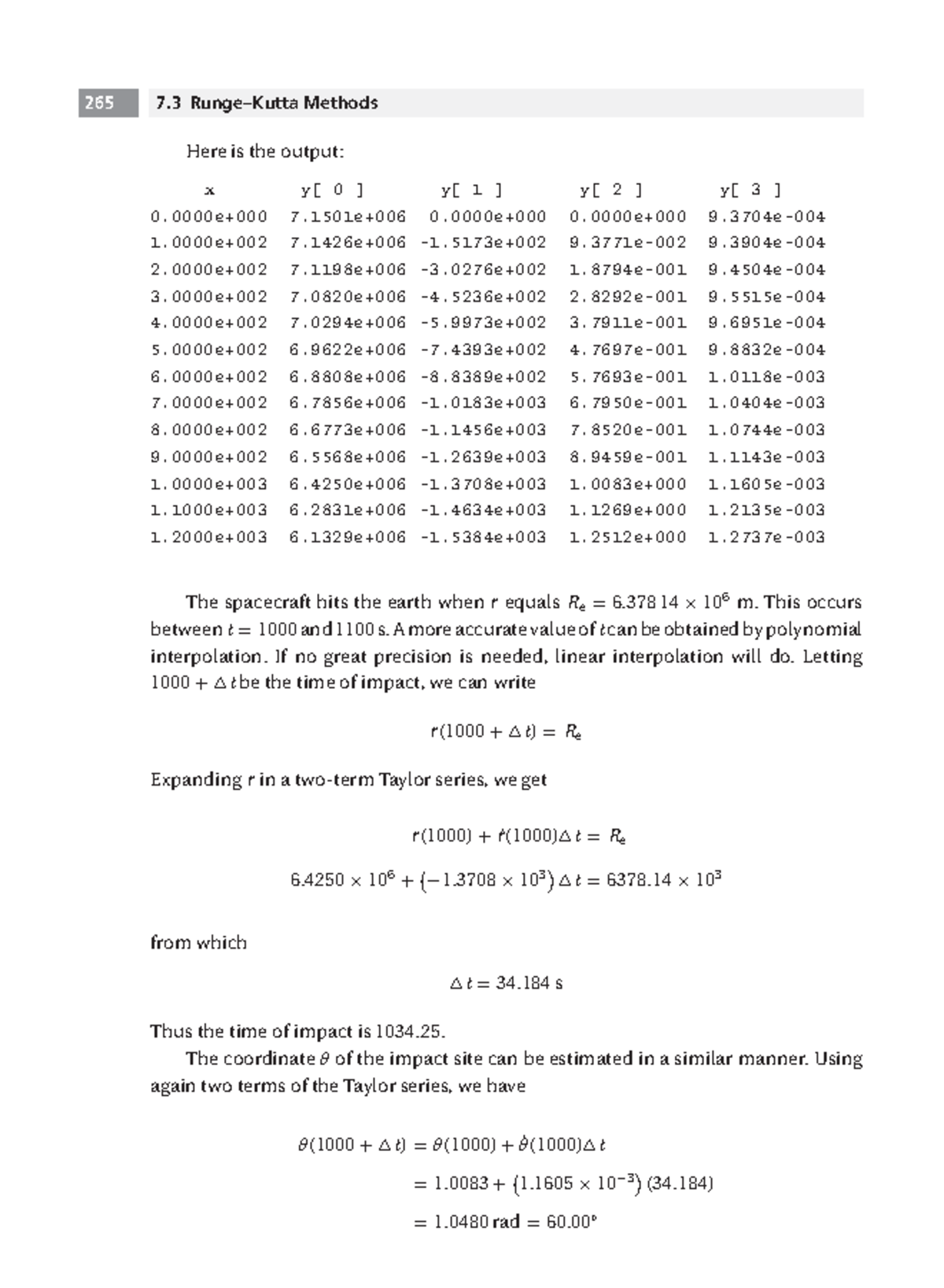 Numerical Method With Python 92 265 7 Rungekutta Methods Here Is The Output X Y 0 Y 1