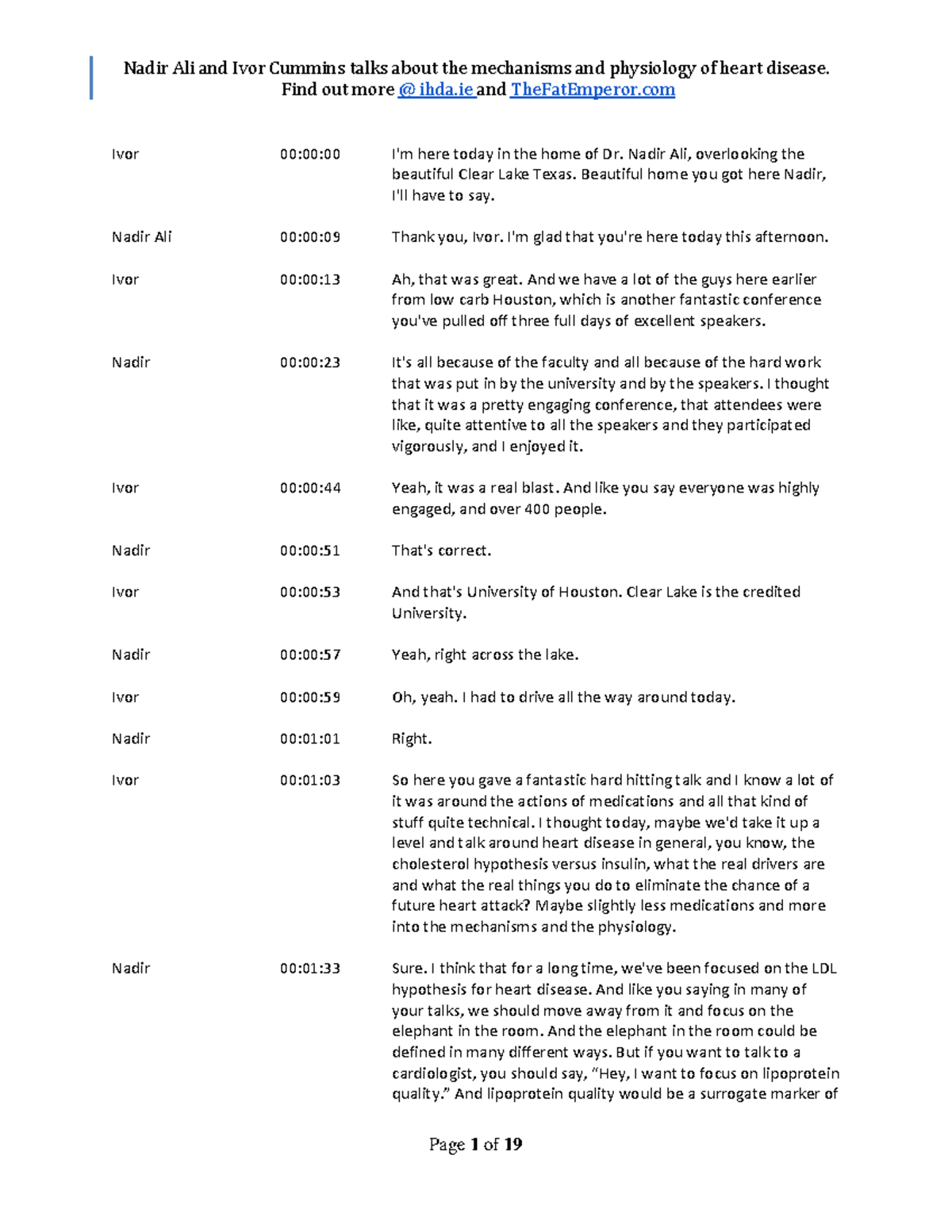 Ep 59 Nadir Ali MD Cardiologist Beating Heart Disease thru ...