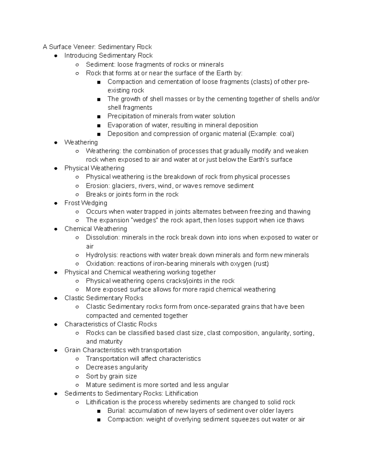 Chapter 5 - Lecture Notes based off of class and powerpoint - A Surface ...