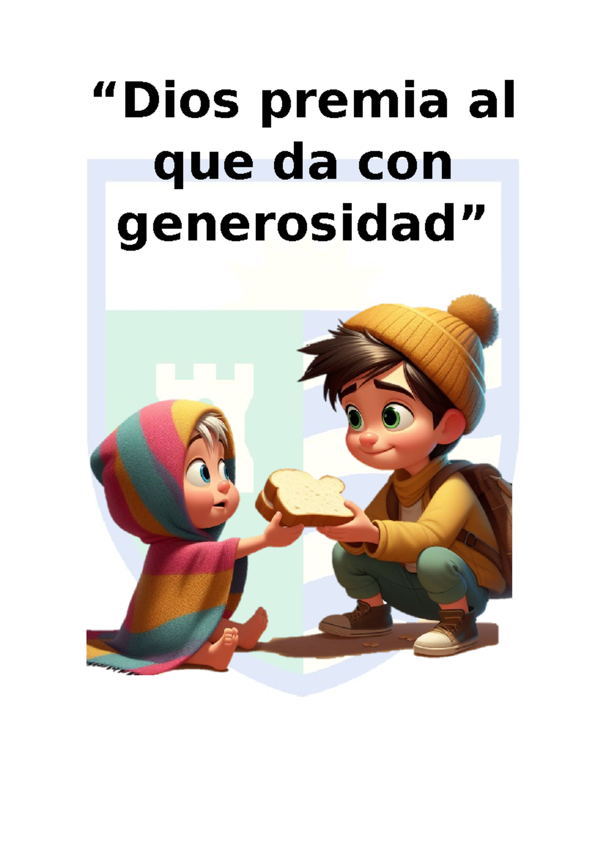 Dios premia al que da con generosidad - lengua, cuentos - “Dios premia ...