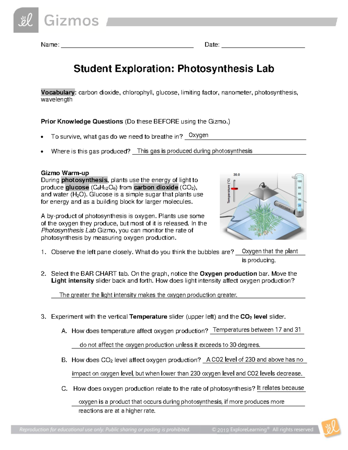 Kami Export - Photosynthesis Lab SE - Name: ______________________________________ Date: - Studocu