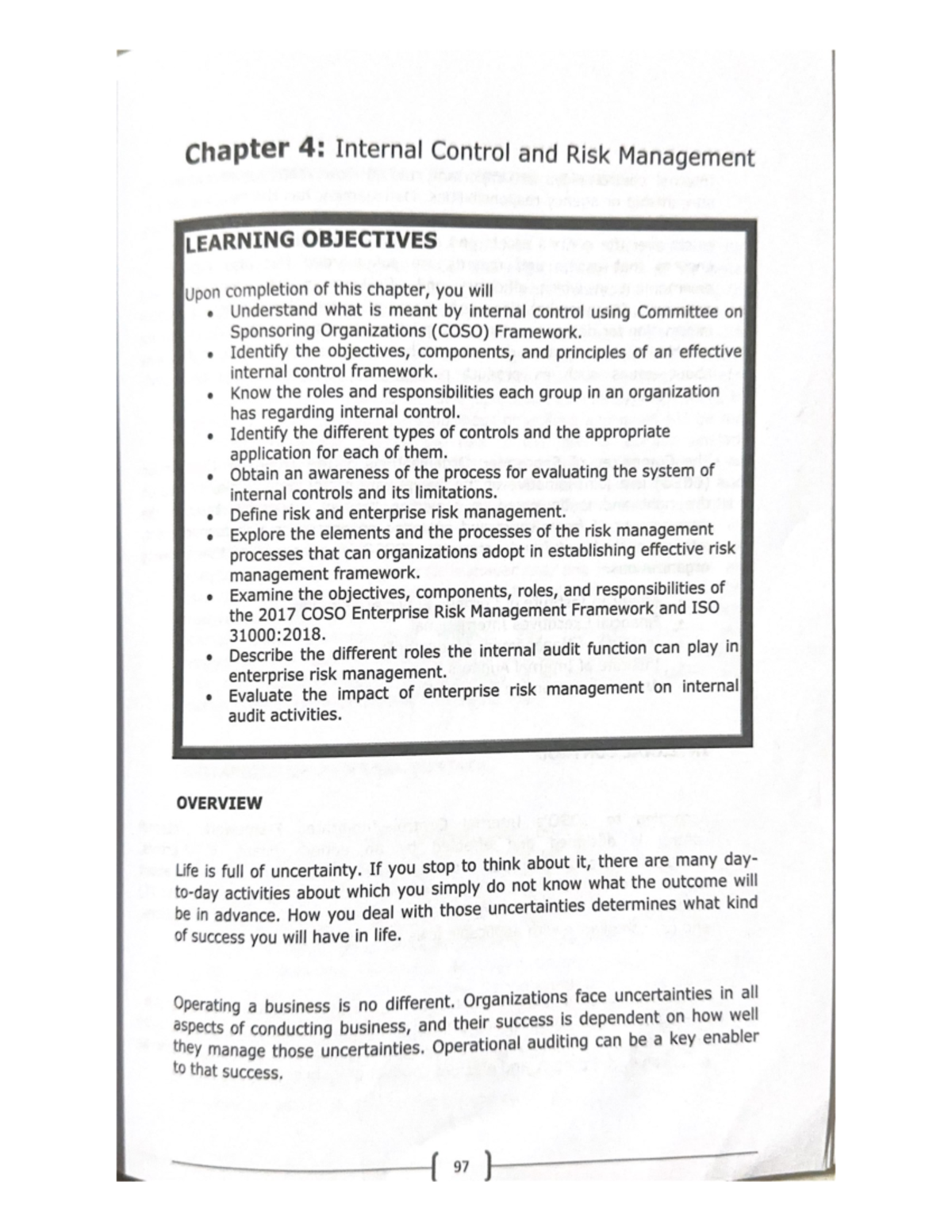 Internal Control and Risk Management Part 1 - Strategy and Business ...