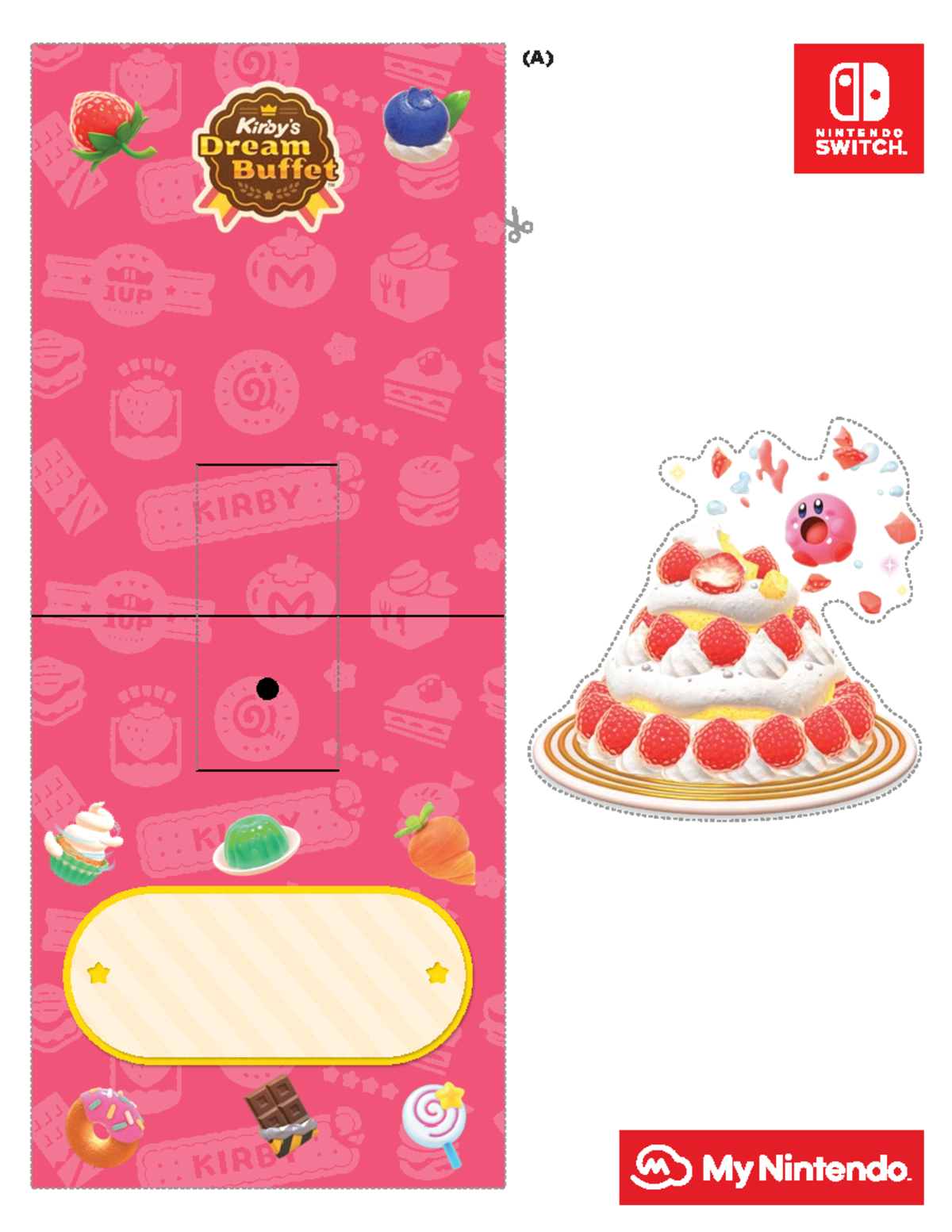 Kirby Dream Buffet Printable Pop Up Card My Nintendo - Metodologia de ...