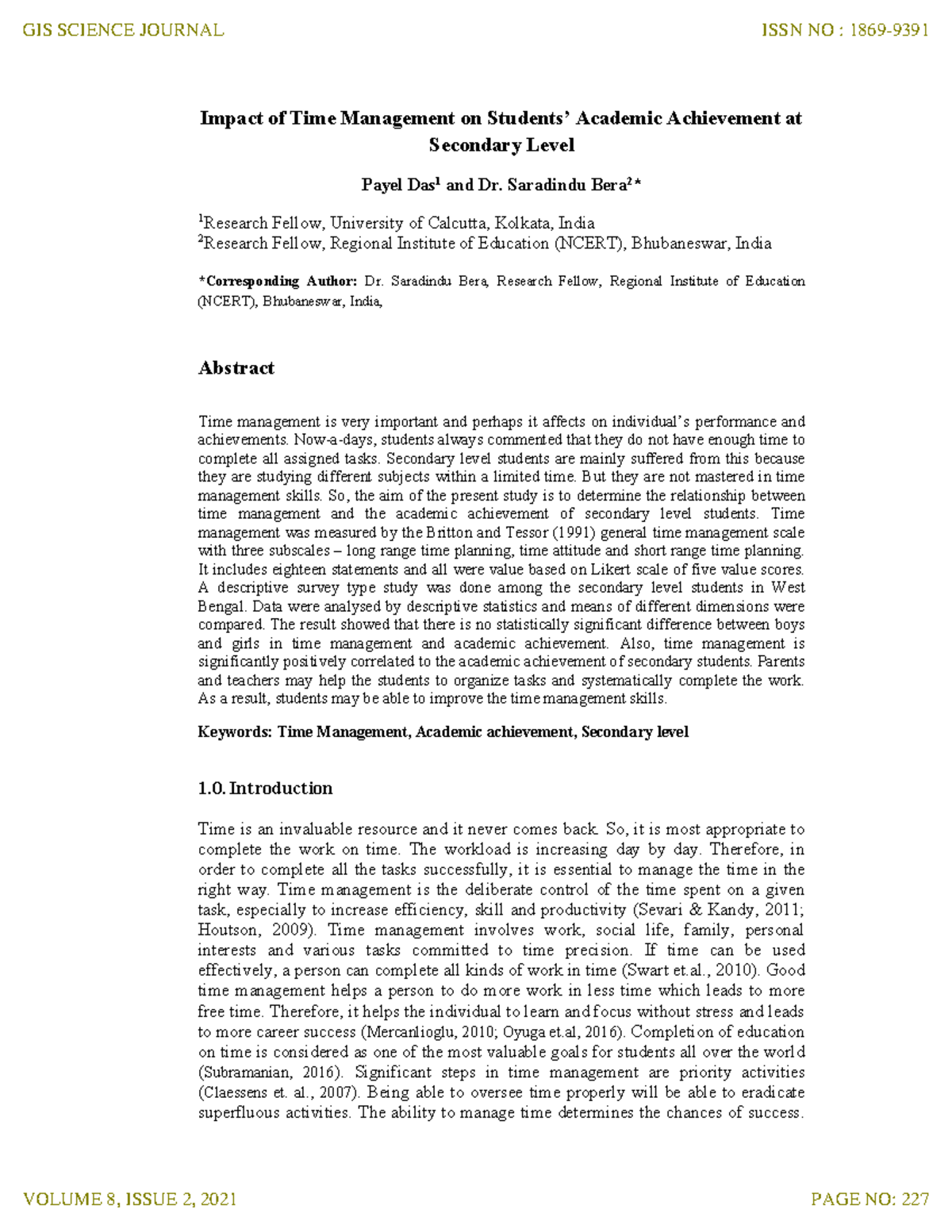 Impactof Time Management - Impact of Time Management on Students ...