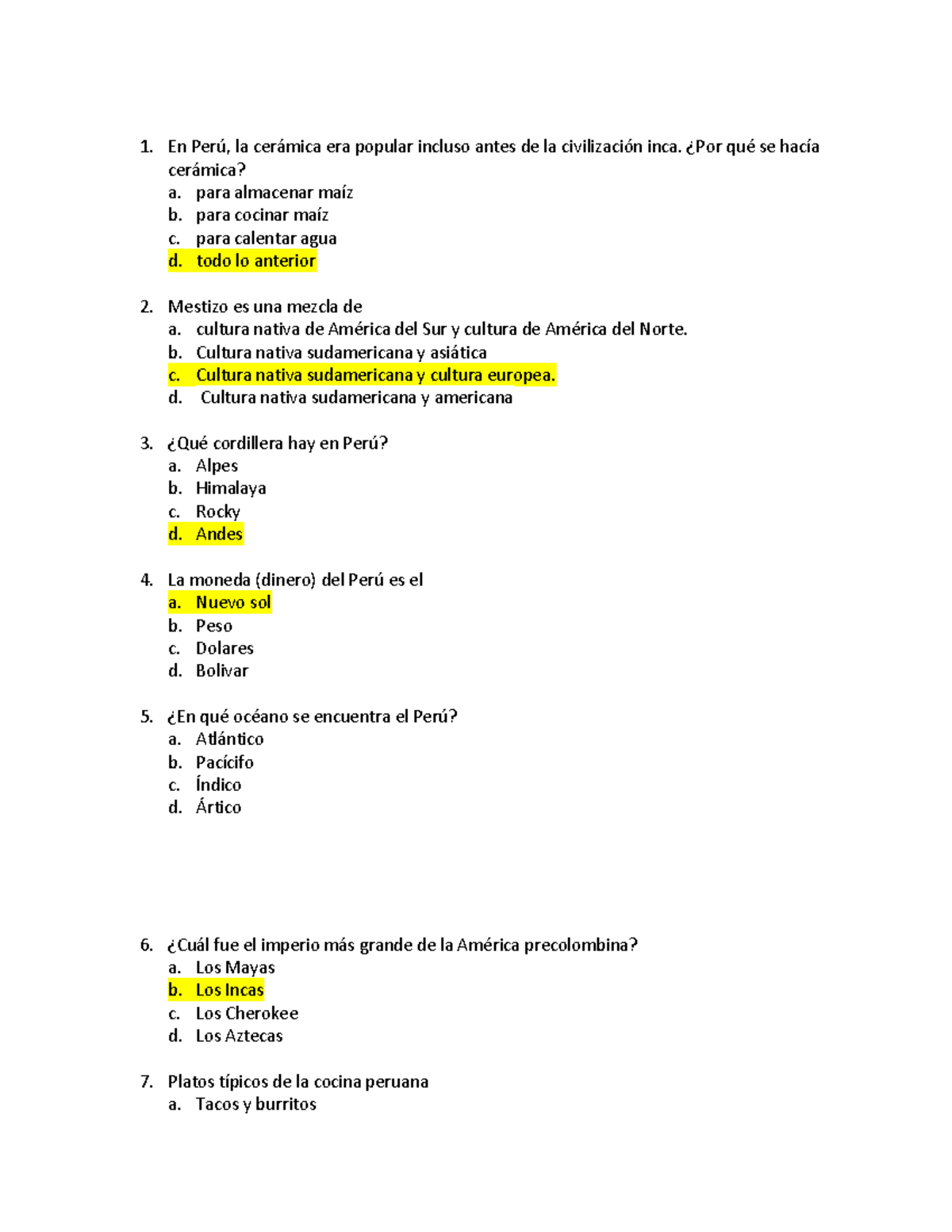 Spanish HW 2 7 22 - En Per ̇, la cer·mica era popular incluso antes de ...