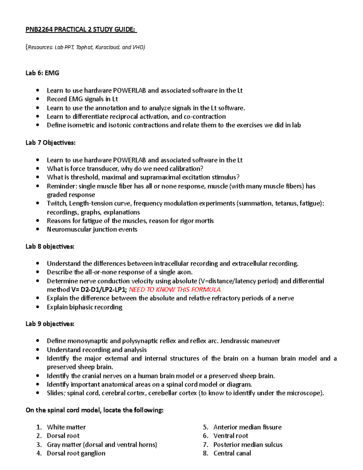 Study guide practical 2 - PNB2264 PRACTICAL 2 STUDY GUIDE: (Resources ...