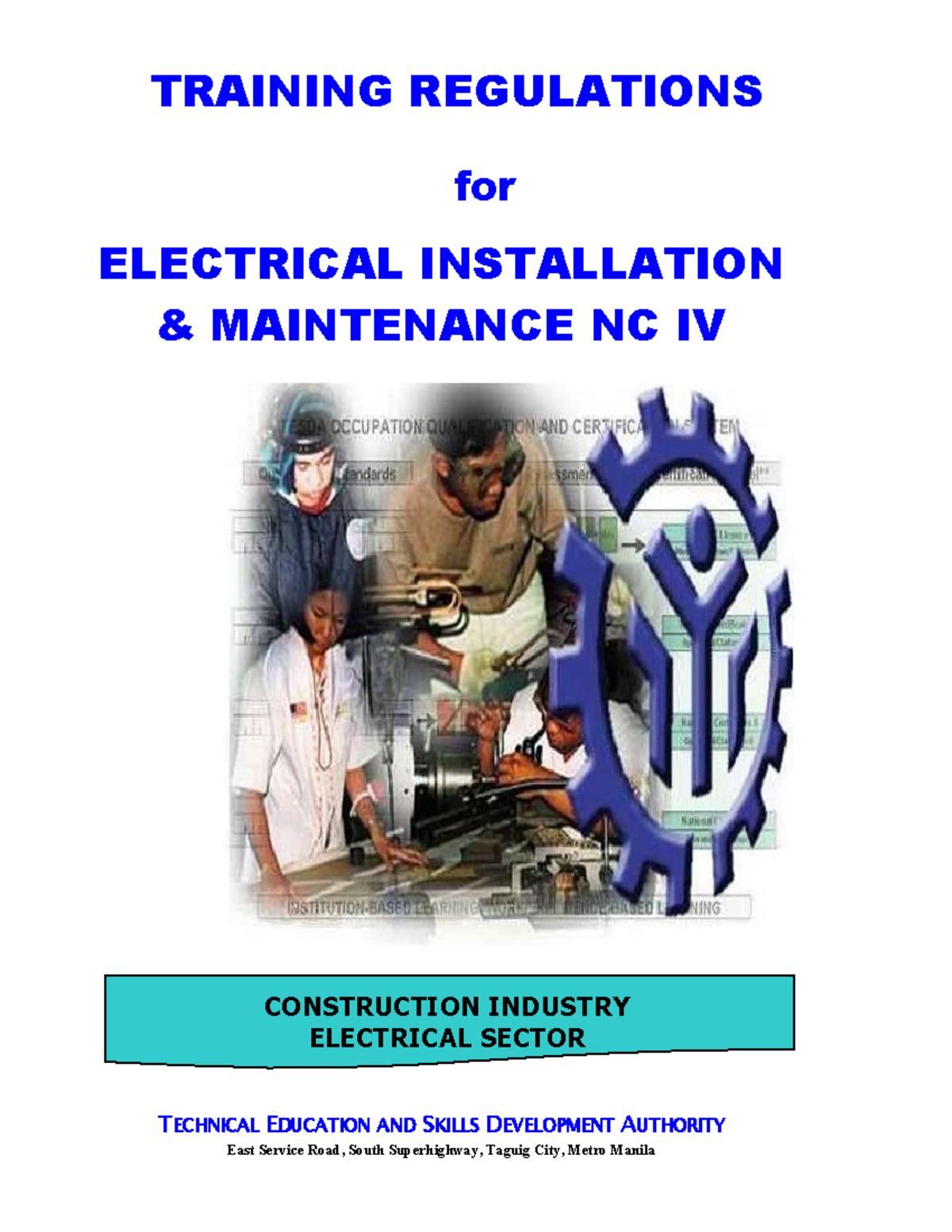 TR- Elec Inst and Maint NC IV - for TRAINING REGULATIONS ELECTRICAL ...