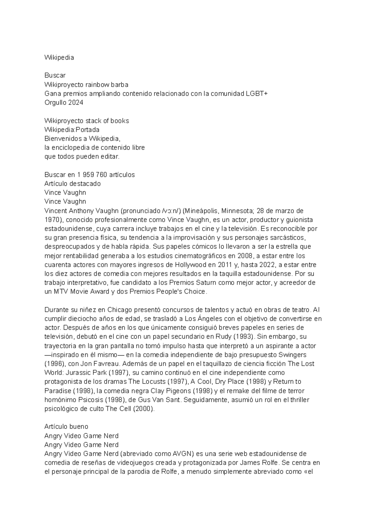 Vincent Anthony Vaughn - Wikipedia Buscar Wikiproyecto rainbow barba ...