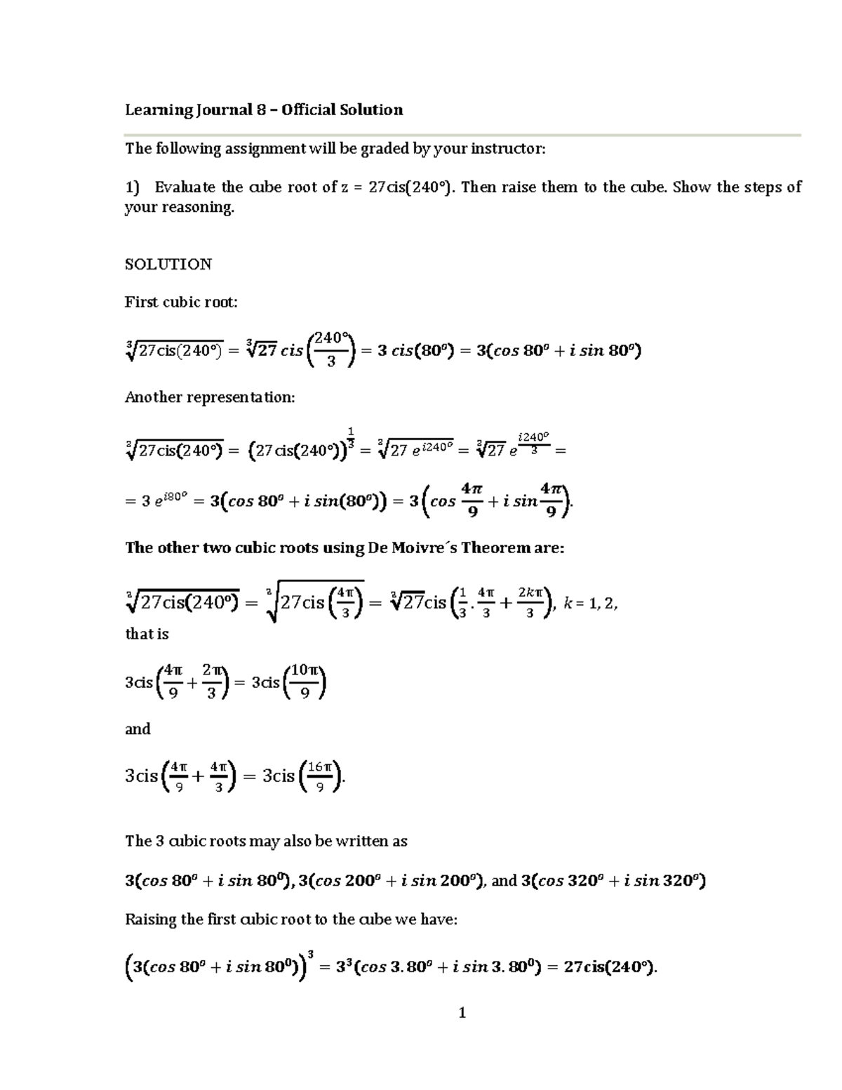 LJ 8 Answer Key v2 - This is for practice - 1 Learning Journal 8 ...