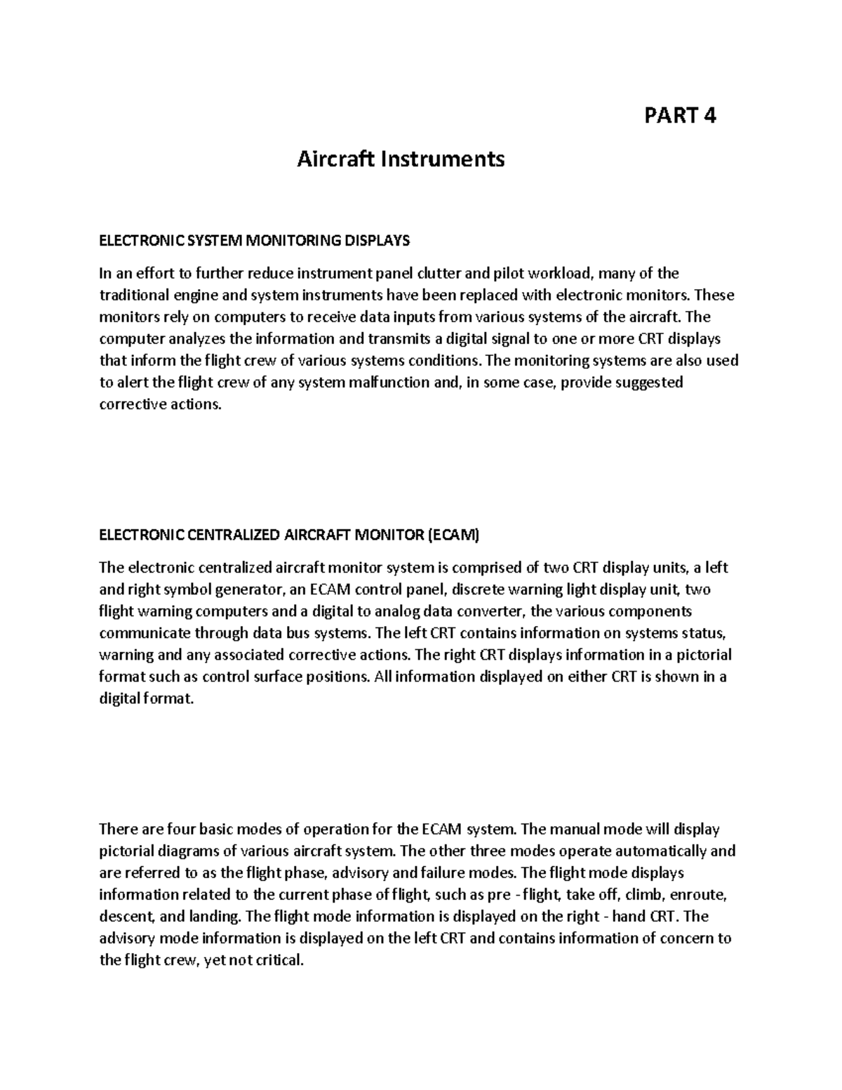 Aircraft Instruments PART 4 - Aircraft Instruments System-LE - UPHSD ...