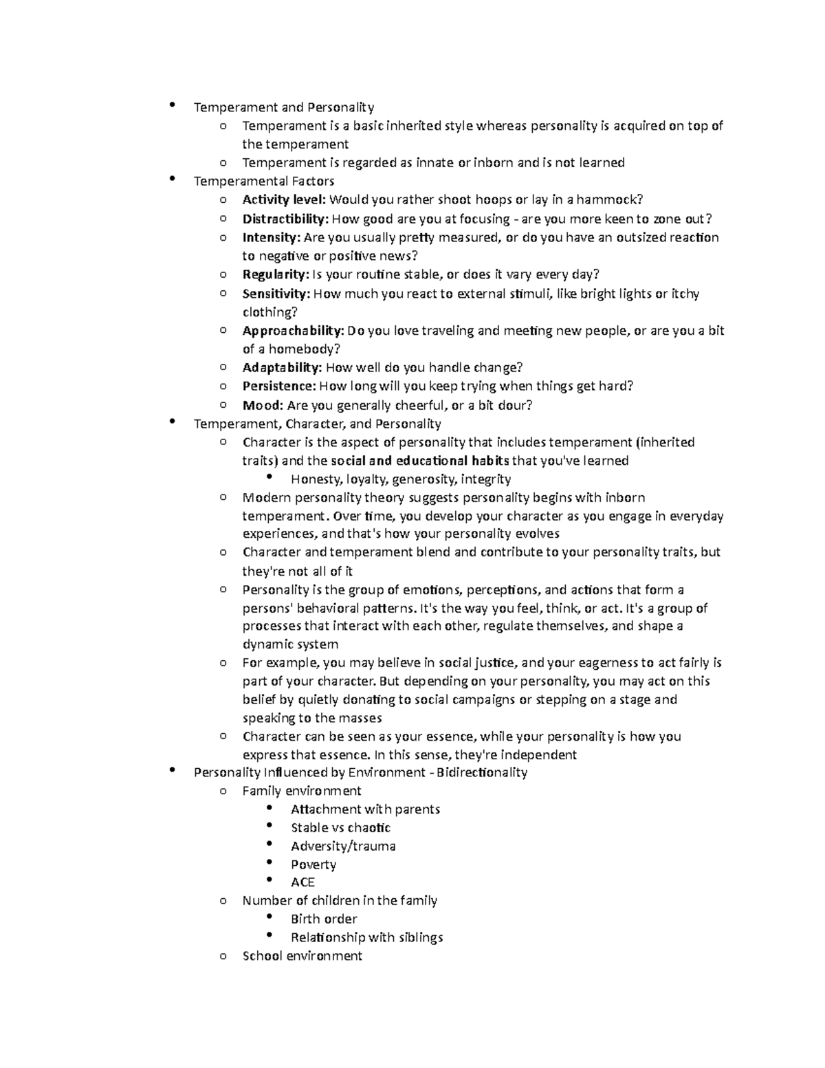 Chapter 11 - Personality Assessment: An Overview - Temperament and ...
