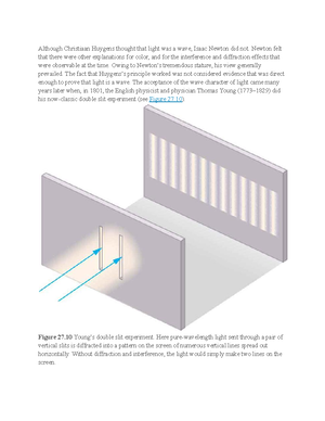 Lesson Note on Rayleigh Experiment - Light diffracts as it moves ...