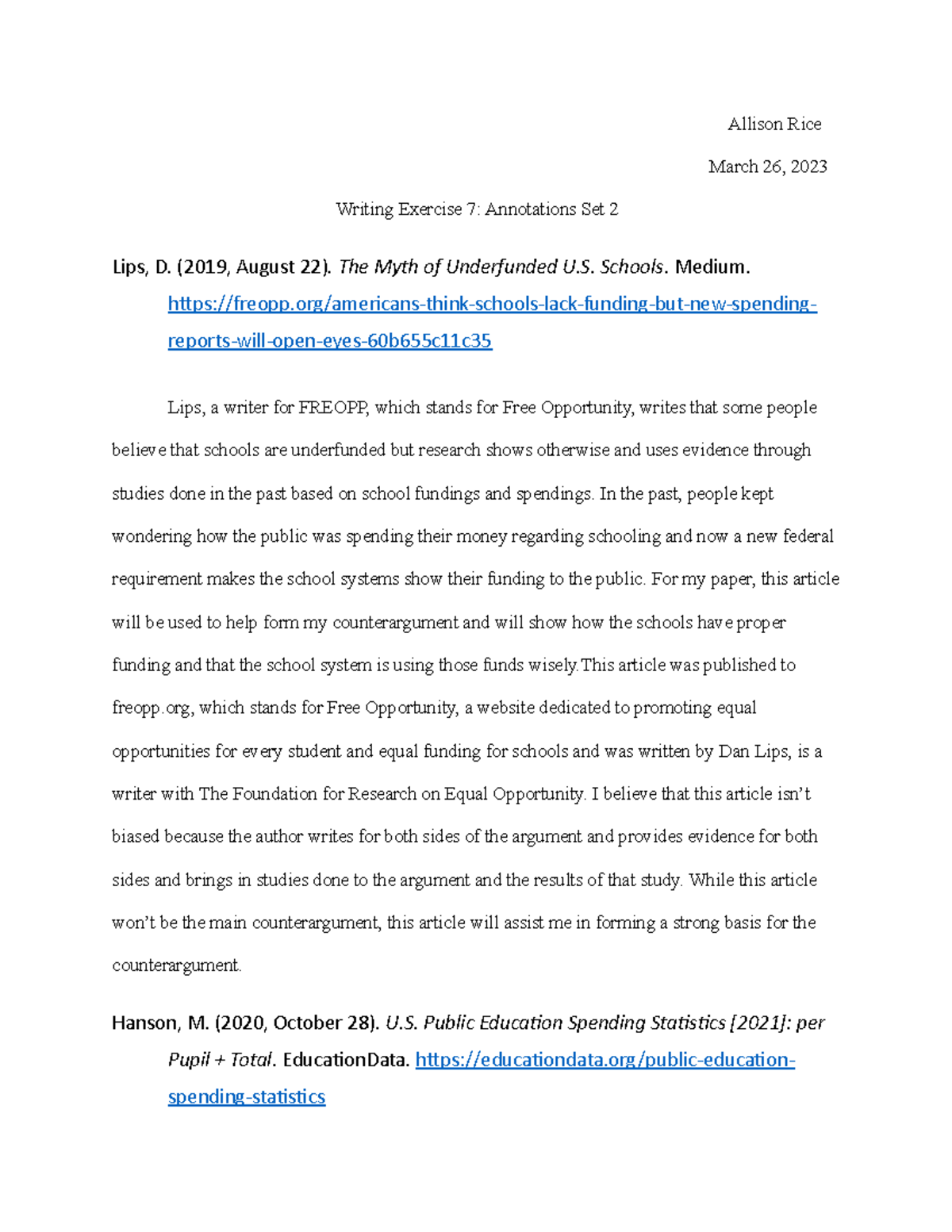 Annotations 2 Mr David Cook Allison Rice March 26 2023 Writing