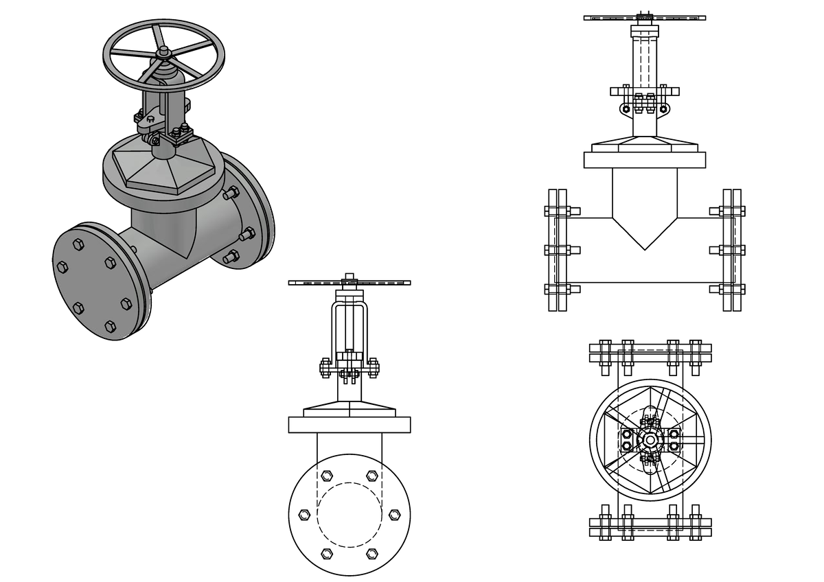 Trabajo final - valvula - Dibujo y Diseño de ingeniería - Studocu
