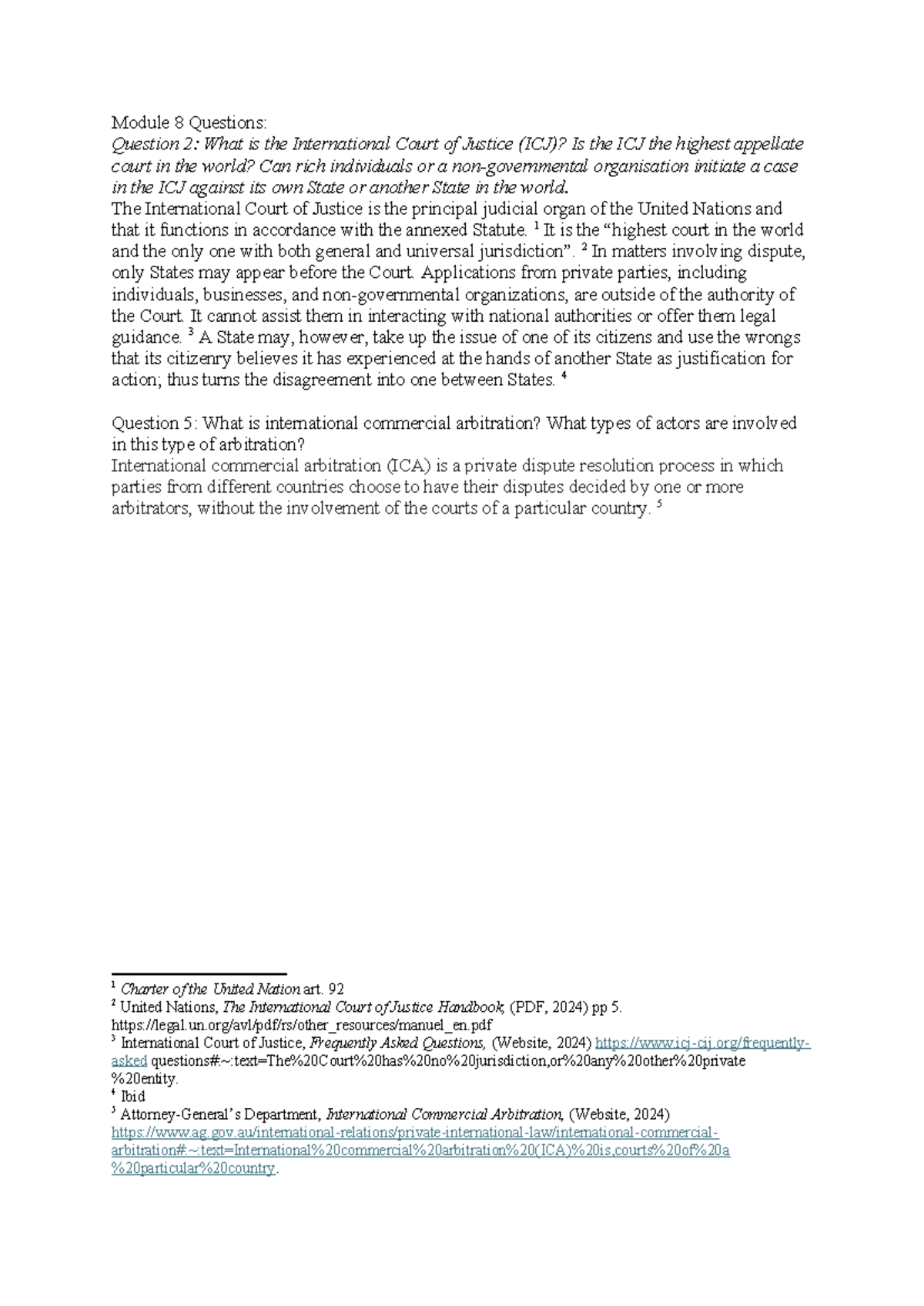 Module 8 Questions - Module 8 Questions: Question 2: What is the ...