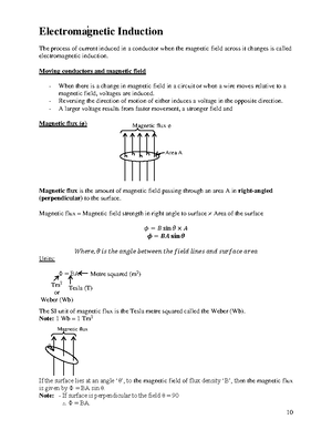 Magnetic Field Notes SET-1 - Magnetic Fields Region where a moving ...