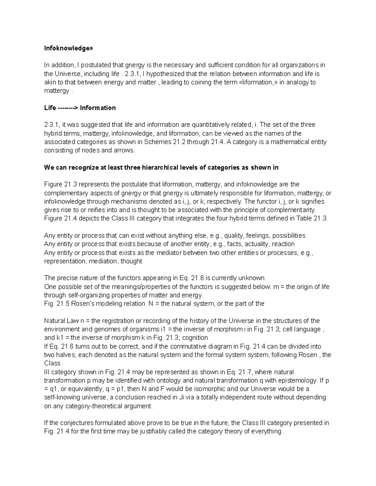 Biology notes 50 - Infoknowledge» In addition, I postulated that gnergy ...