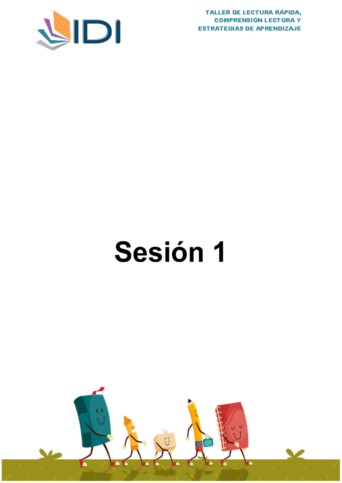 Sesión 1 IDI ESTR - sesiones para practicar lectura - COMPRENSIÓN ...
