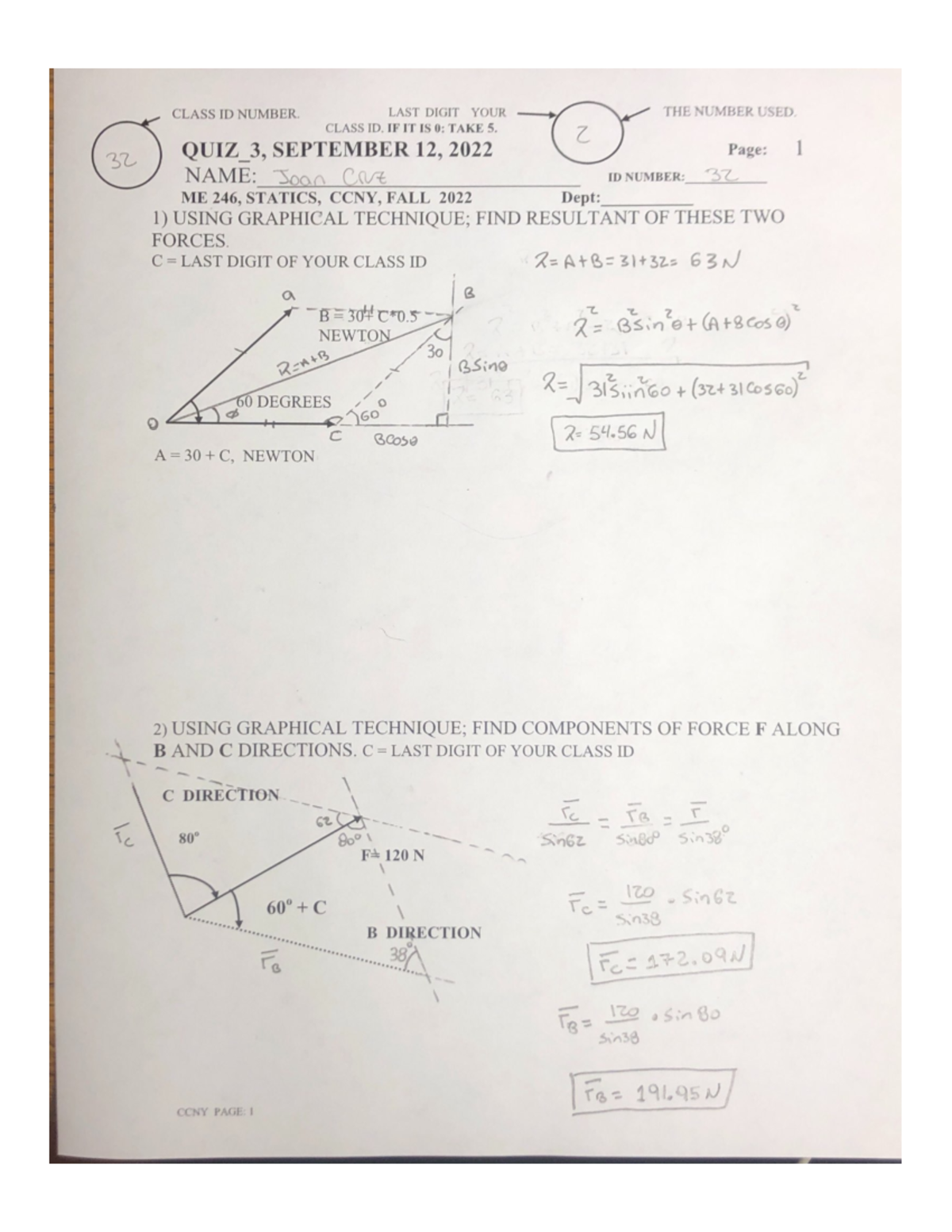 ME 246 Quizzes 3 - ME 24600 - Studocu