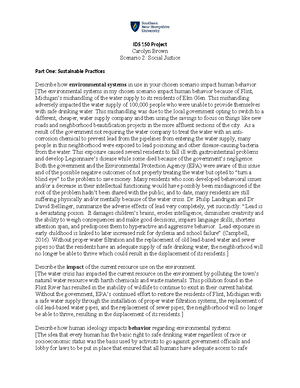 [Solved] Describe how environmental systems in use in your chosen ...