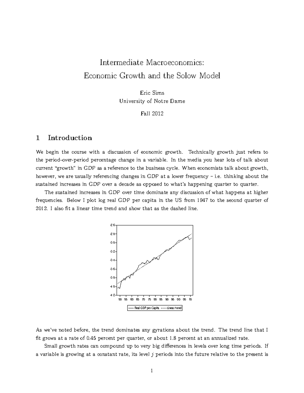 Solow model - Intermediate Macroeconomics: Economic Growth and the ...