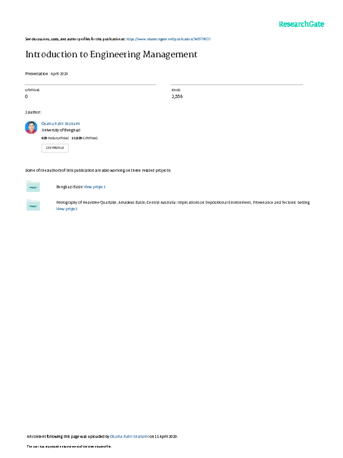 IntroduIntroduction to Engineering Managementctionto Engineering ...