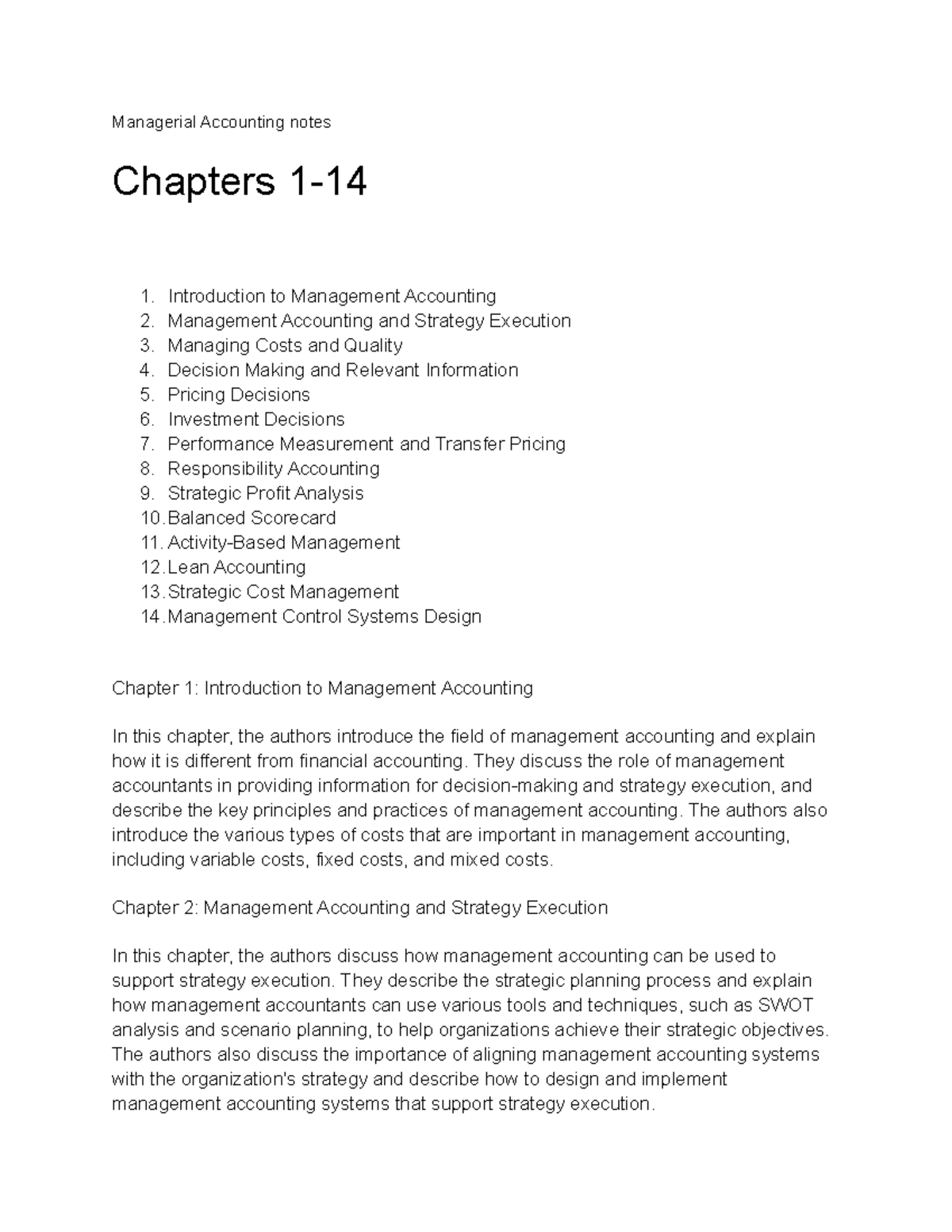 Management Accounting - They discuss the role of management accountants ...