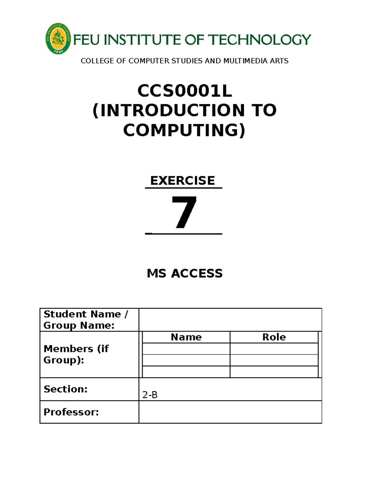 [M6- Technical] Information System and Database - COLLEGE OF COMPUTER ...