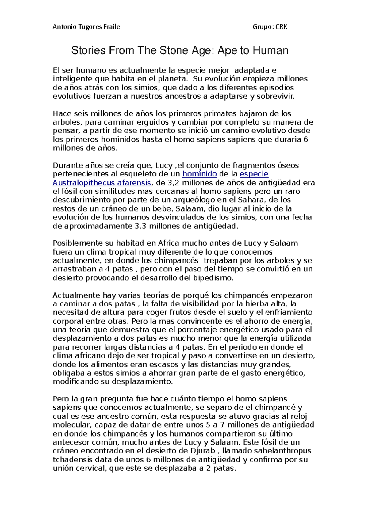 Stories From The Stone Age - Antonio Tugores Fraile Grupo: CRK Stories ...