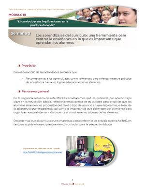 Módulo 7.semana 2 - Modulo 7 de tutoria - Módulo 7: Semana 2: Los ...
