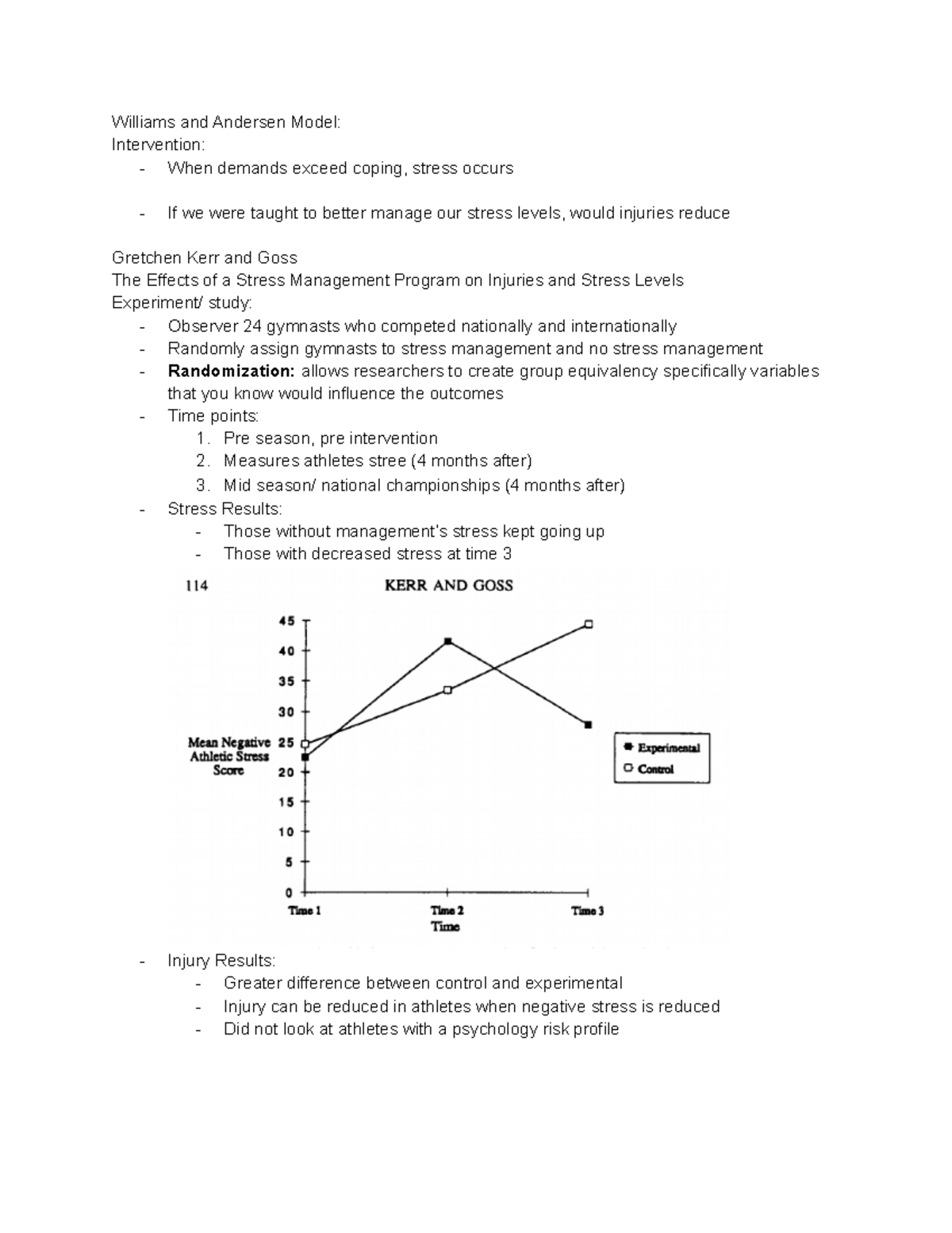 9 22 17 Lec 5 - Lecture notes - Williams and Andersen Model ...