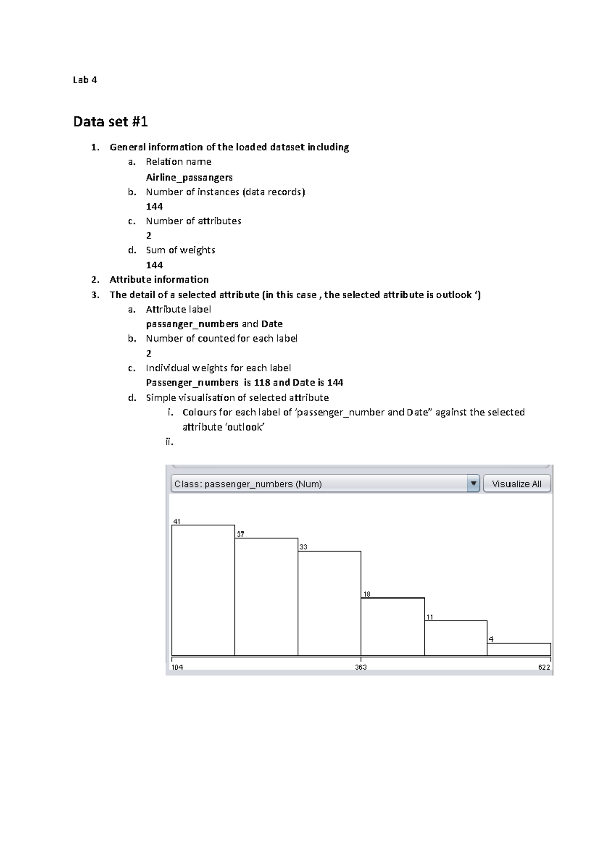 Lab4 - Data set #1 - Lab 4 Data set General information of the loaded ...